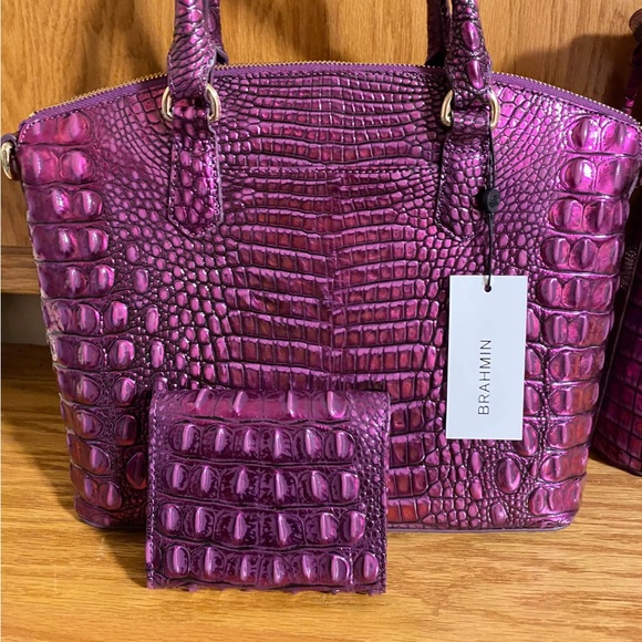 Brahmin | Bags | Brahmin Duxbury Purple Potion And Matching Wallet And ...